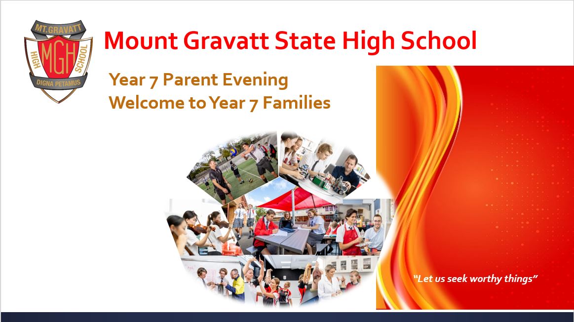 Year 7 Parent Information Evening